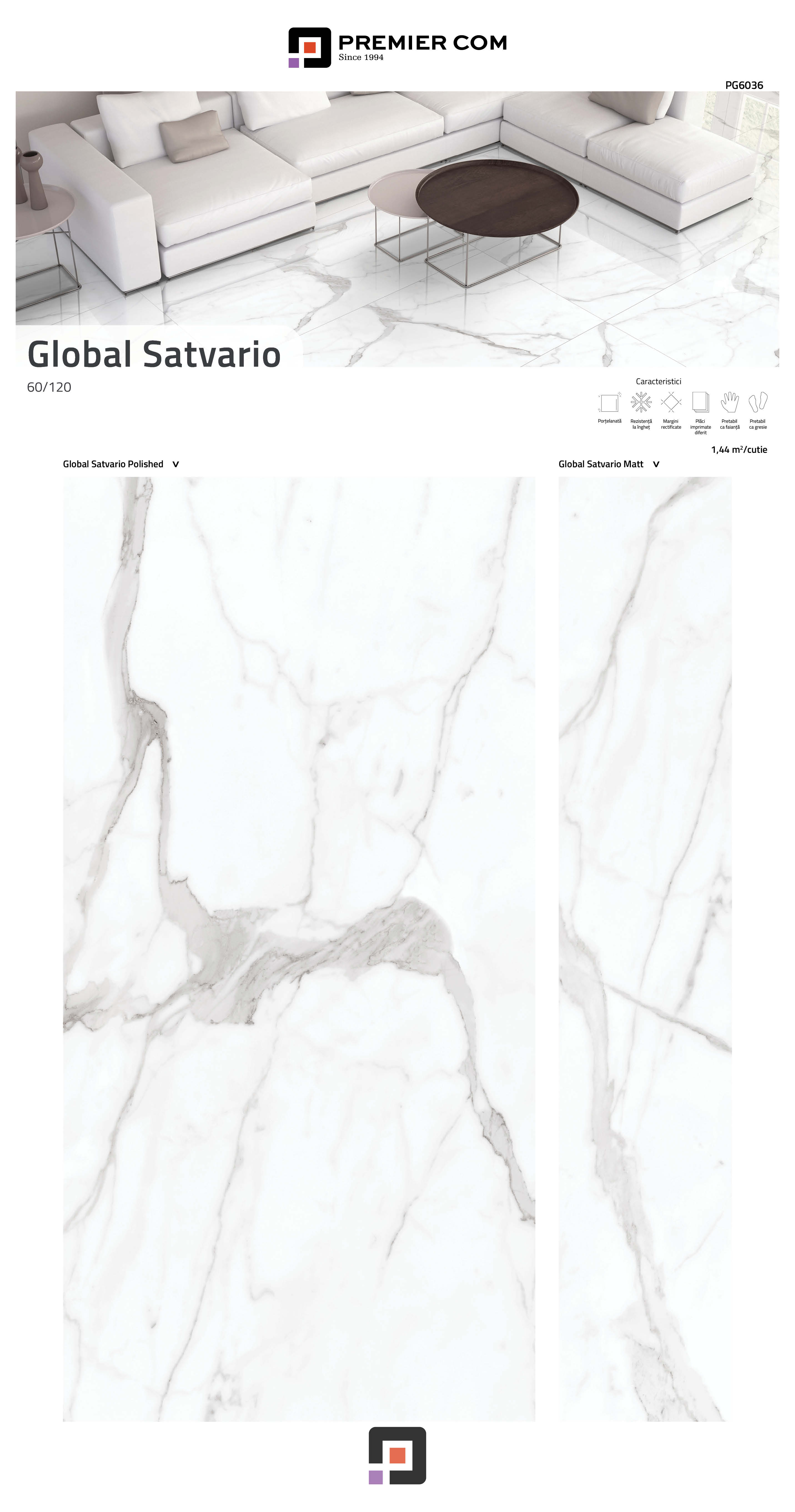 Gresie - global satvario matt 60x120 - Premier Com - Comanda Online