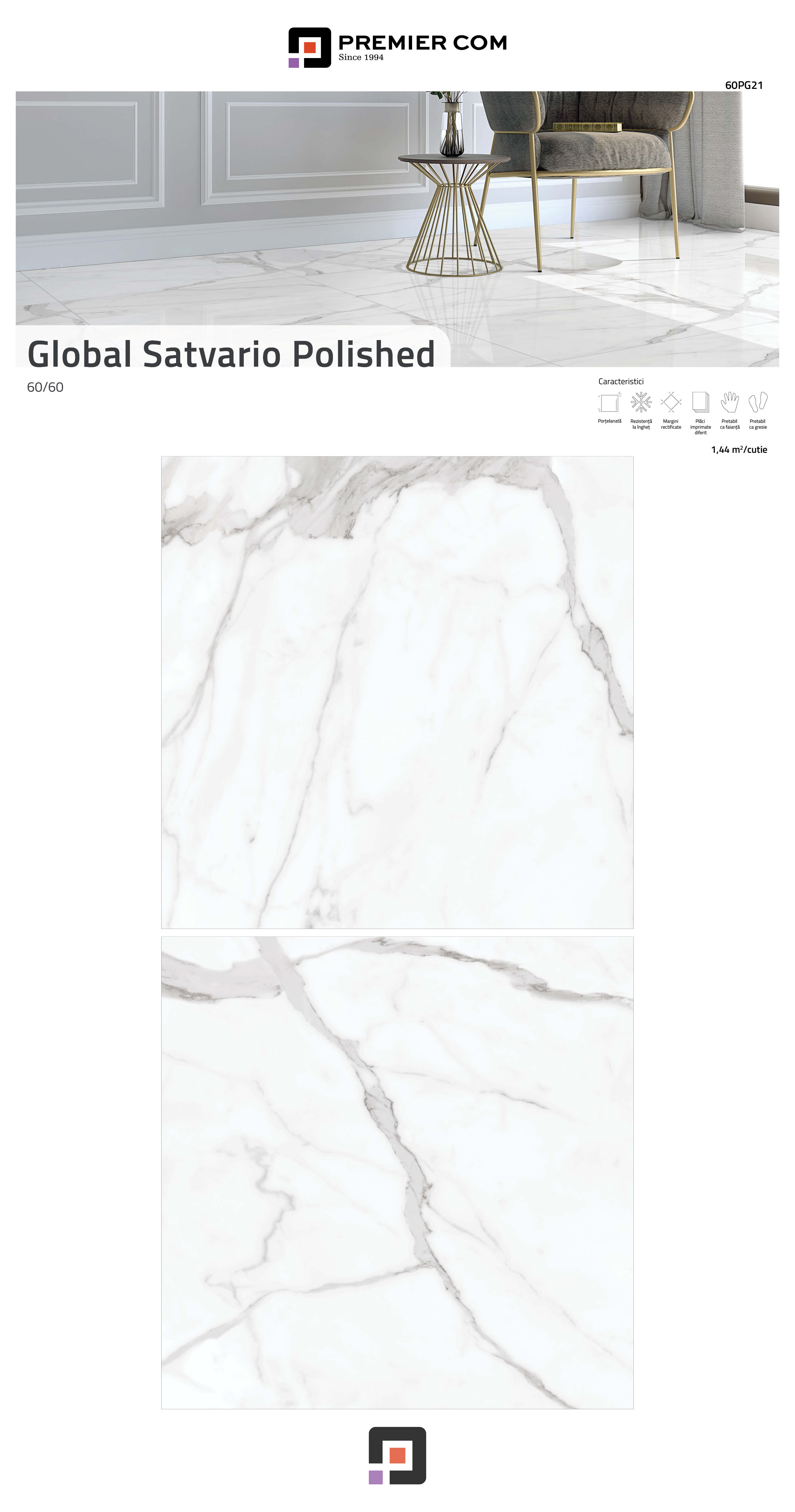 Gresie - global satvario matt 60x120 - Premier Com - Comanda Online